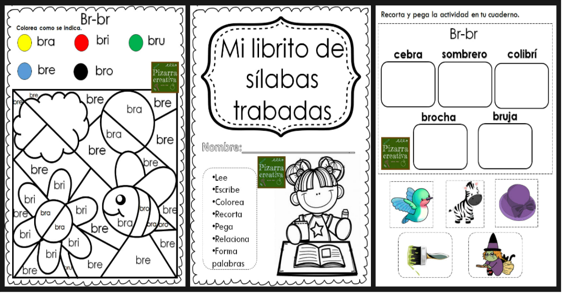 MI LIBRITO DE SÍLABAS TRABADAS PORTADA - Imagenes Educativas