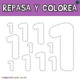 REPASA Y COLOREA LOS NÚMEROS 1-10 (1) - Imagenes Educativas