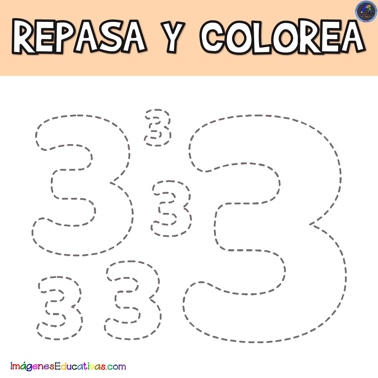 REPASA Y COLOREA LOS NÚMEROS 1-10 (3) - Imagenes Educativas