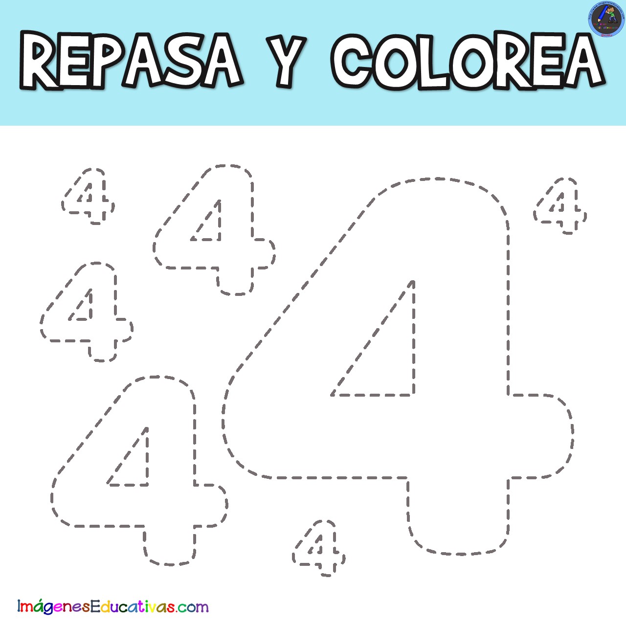 REPASA Y COLOREA LOS NÚMEROS 1-10 (4) - Imagenes Educativas