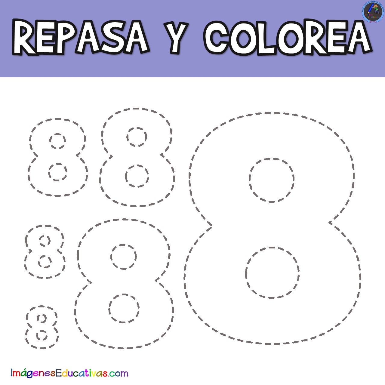REPASA Y COLOREA LOS NÚMEROS 1-10 (8) - Imagenes Educativas
