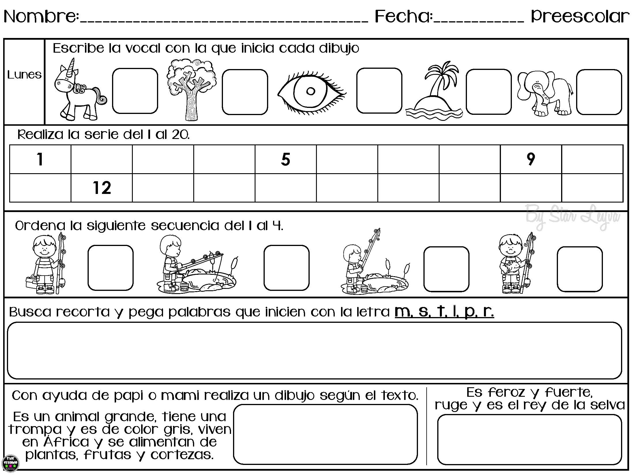 SUPER RECOPILATORIO TAREAS para preescolar hasta tercero de primaria ...