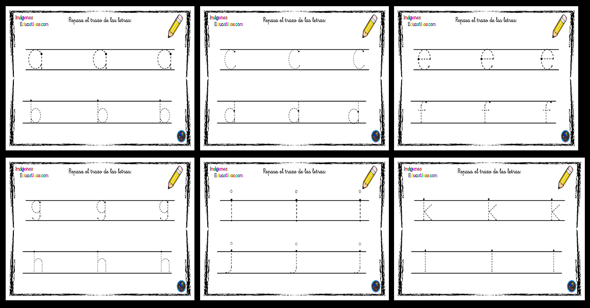Repasamos el trazo del abecedario en minúscula - Imagenes Educativas