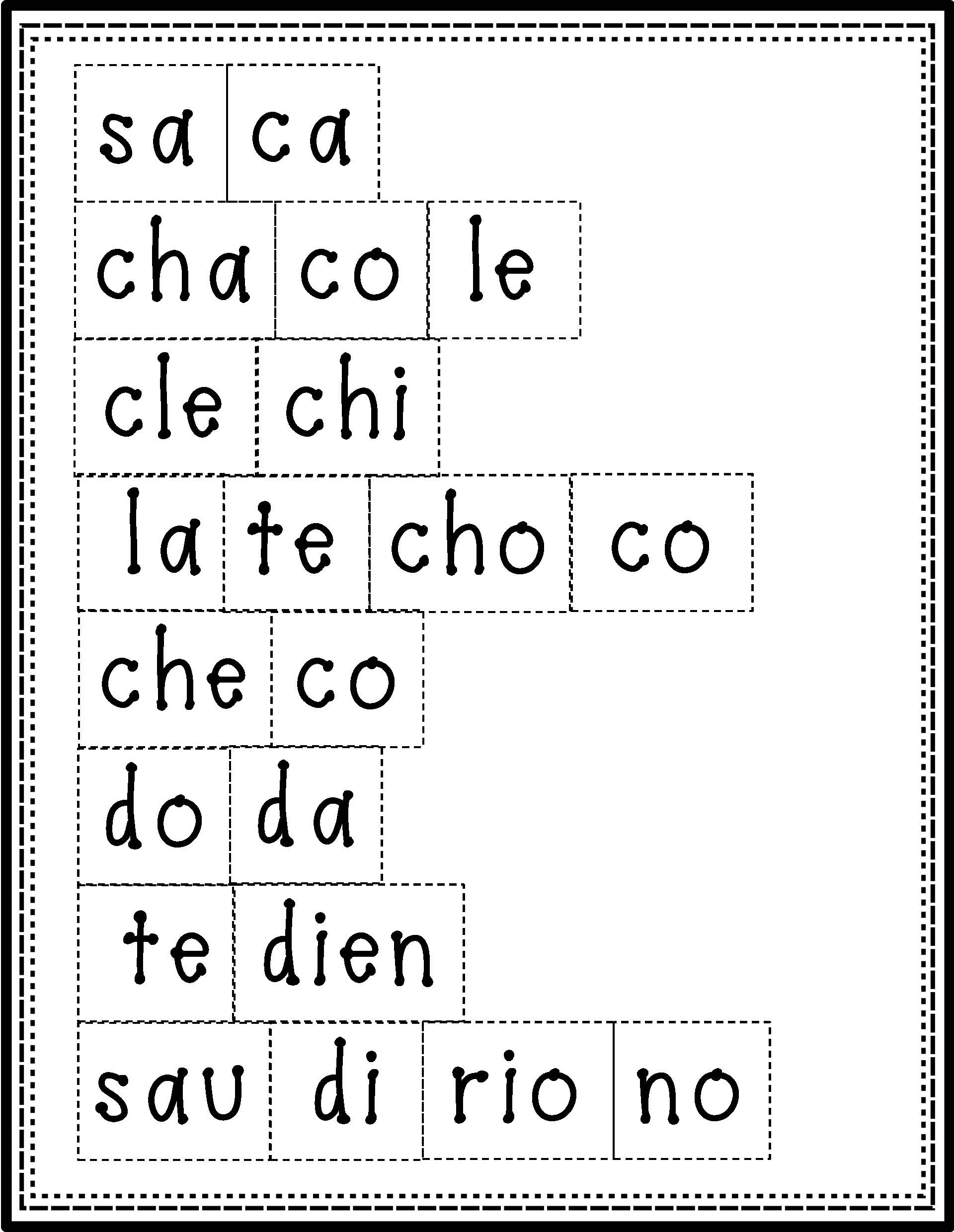 CUADERNO DE SÍLABAS - Imagenes Educativas