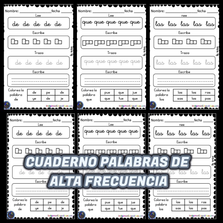 CUADERNO PALABRAS DE ALTA FRECUENCIA - Imagenes Educativas