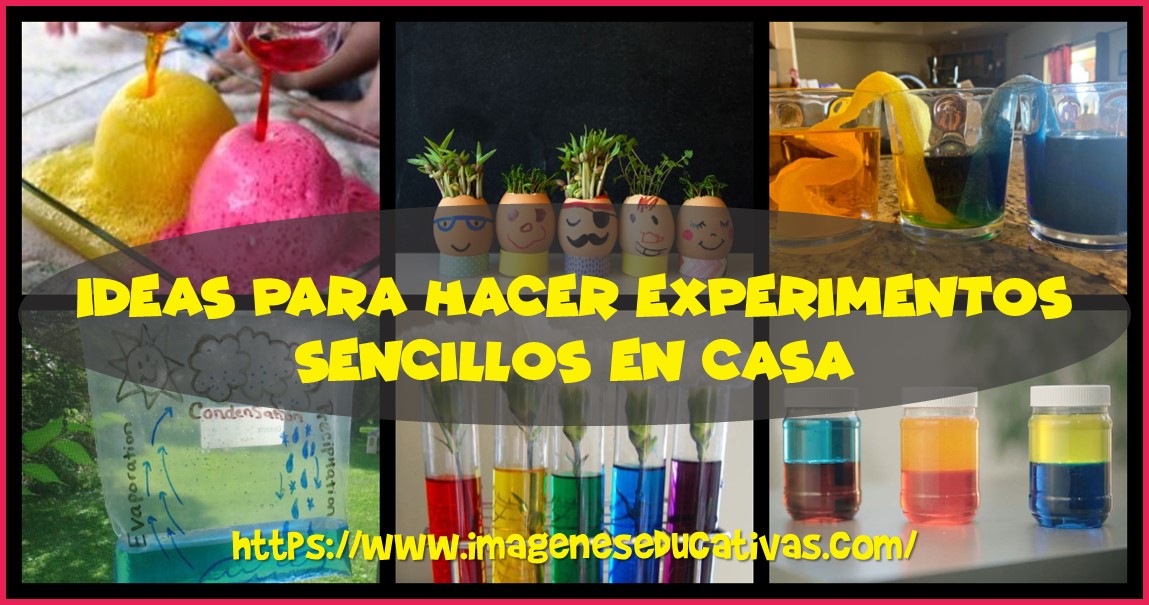 Ideas para hacer experimentos sencillos en la CASA PORTADA 1 - Imagenes ...