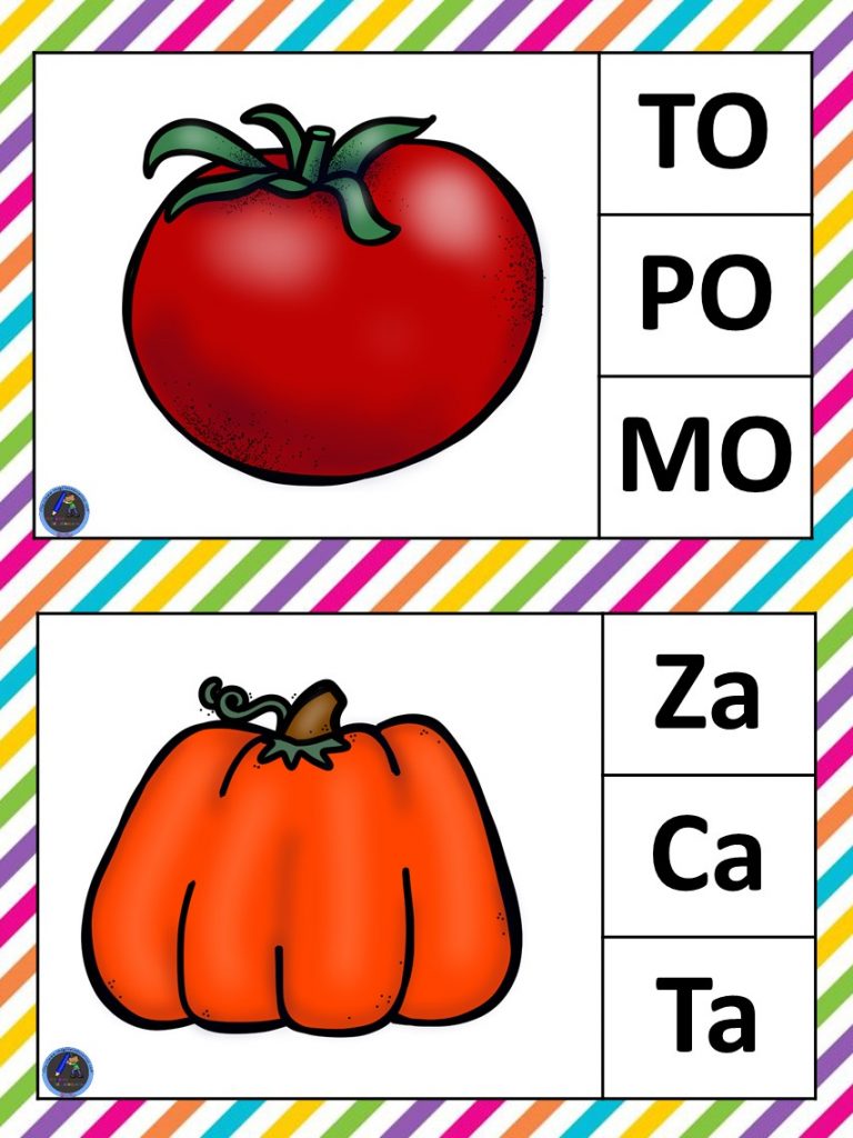 TARJETAS EDUCATIVAS Marca el sonido inicial - Imagenes Educativas