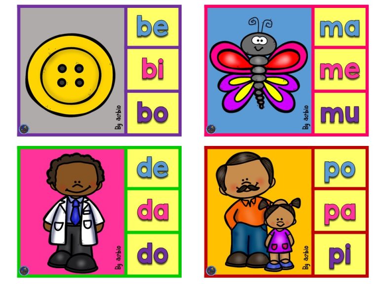 TARJETAS PARA TRABAJAR LA CONCIENCIA FONOLÓGICA - Imagenes Educativas