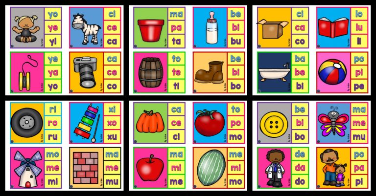 TARJETAS PARA TRABAJAR LA CONCIENCIA FONOLÓGICA - Imagenes Educativas