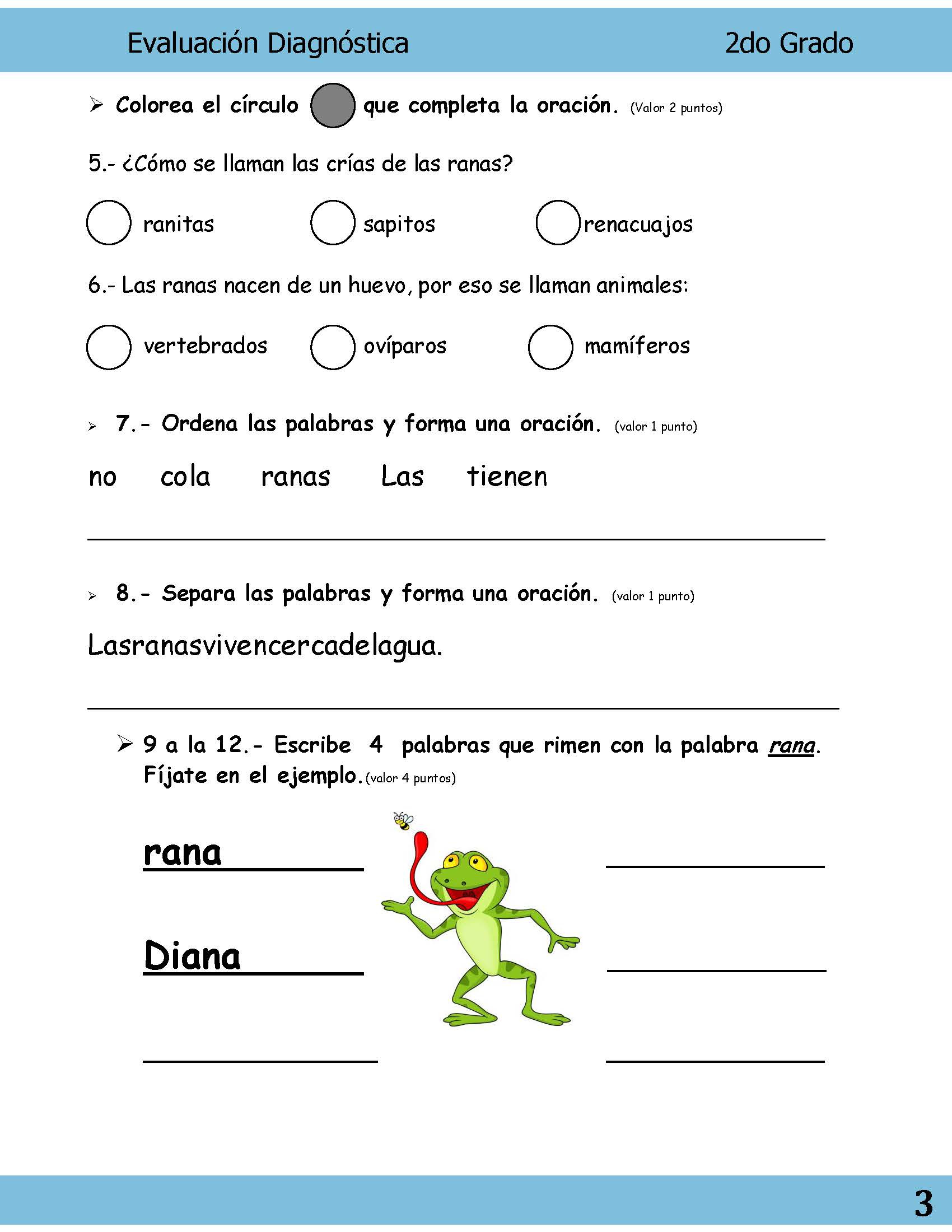 EVALUACIÓN-DIAGNÓSTICA-2do-Grado_Página_03 - Imagenes Educativas