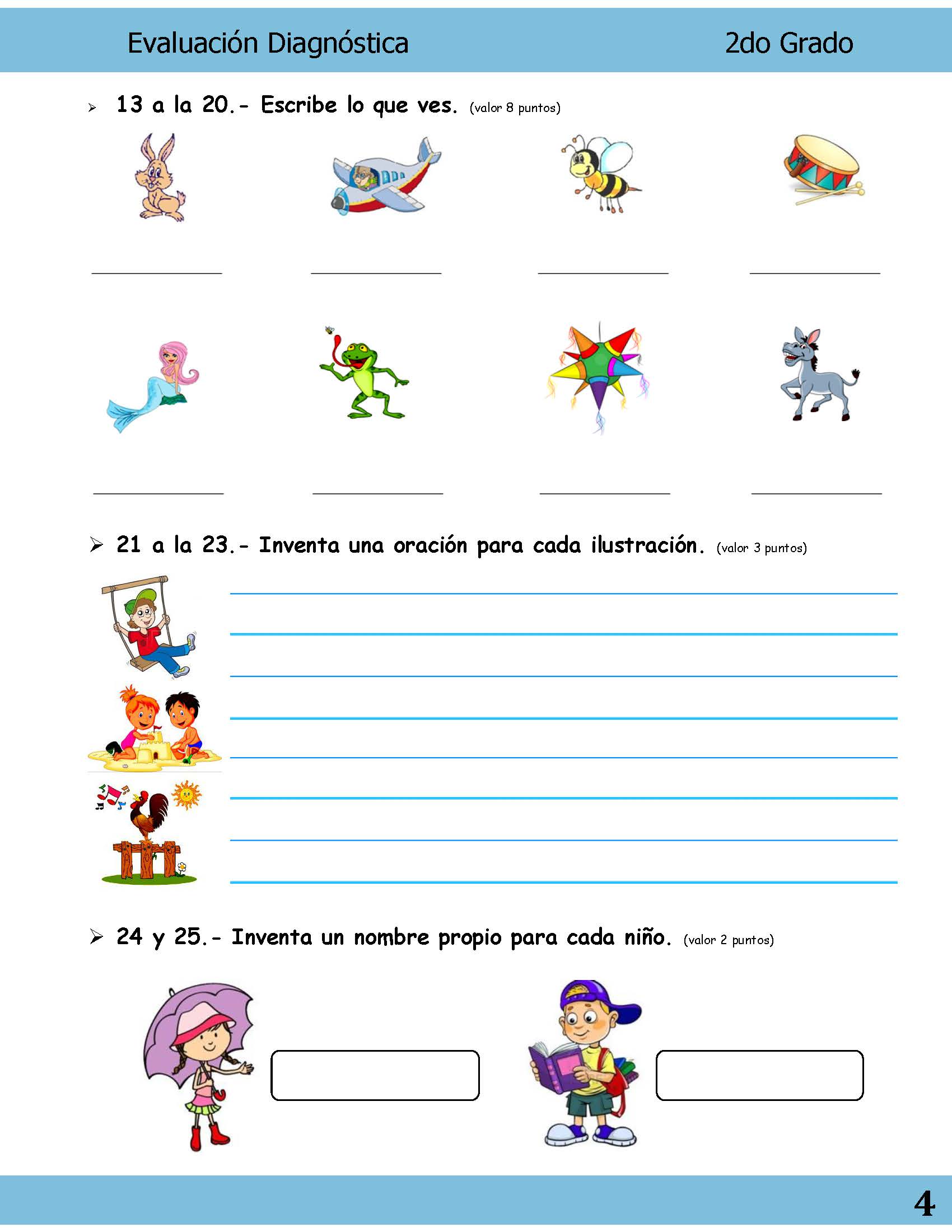 EVALUACIÓN-DIAGNÓSTICA-2do-Grado_Página_04 - Imagenes Educativas
