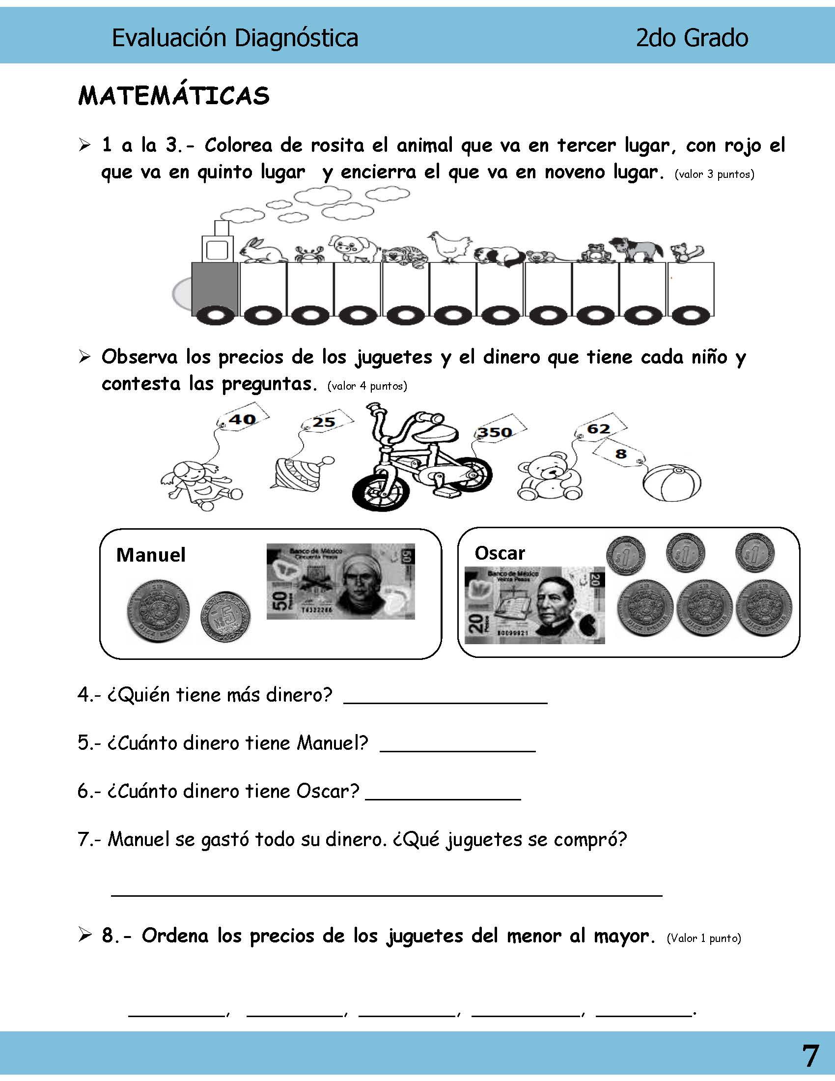 EVALUACIÓN DIAGNOSTICA 1º y 2º primaria - Imagenes Educativas