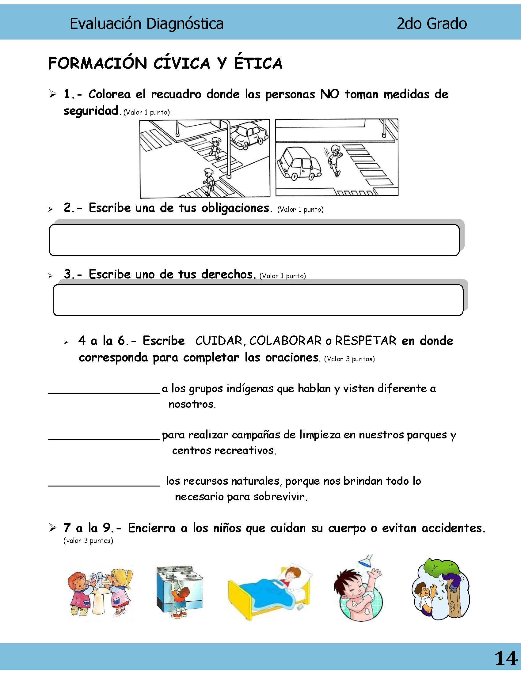 EVALUACIÓN DIAGNOSTICA 1º y 2º primaria - Imagenes Educativas