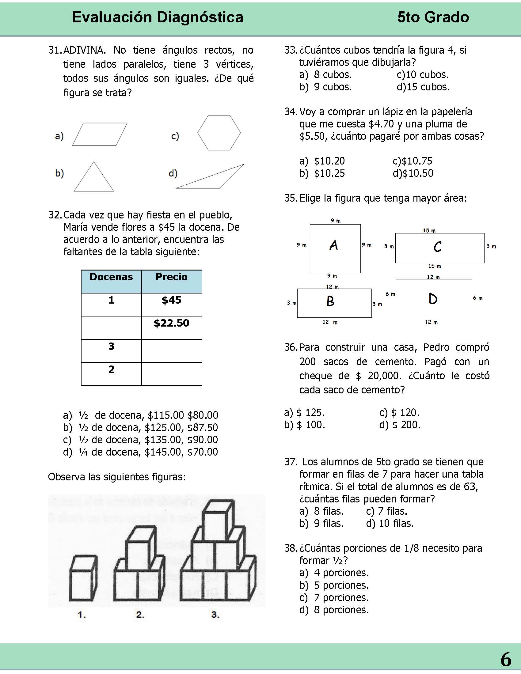 EVALUACIÓN DIAGNOSTICA 5º y 6º primaria - Imagenes Educativas