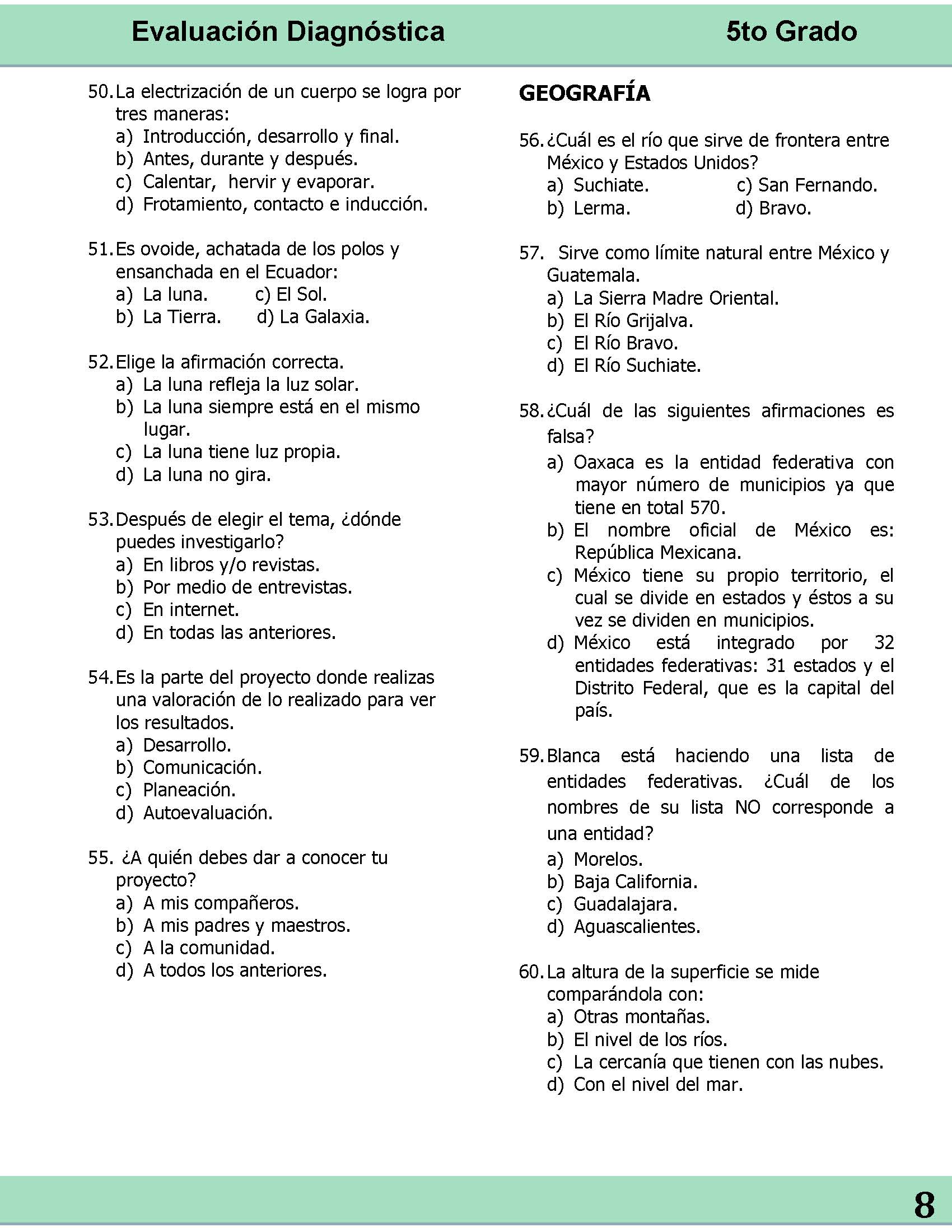 EVALUACIÓN DIAGNOSTICA 5º y 6º primaria - Imagenes Educativas