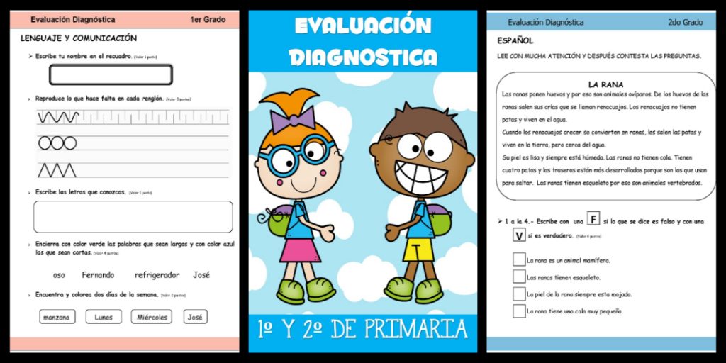 EVALUACIÓN DIAGNOSTICA 1°, 2,° 3°, 4°, 5°, 6° Grado Primaria - Imagenes ...