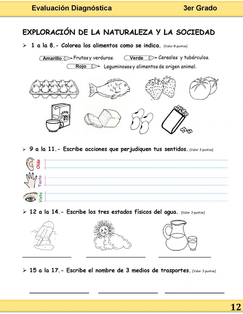 EVALUACIÓN-DIAGNÓSTICA-3er-Grado_Página_12 - Imagenes Educativas