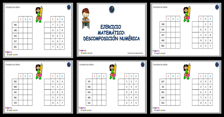 portada descomposicion numerica - Imagenes Educativas