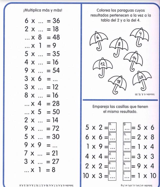 Tablas De Multiplicar Ejercicios Para Imprimir at John Pelzer blog