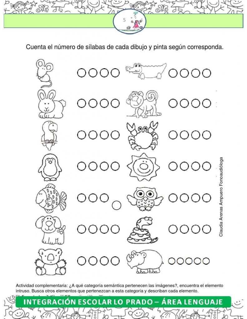 90 FICHAS PARA TRABAJAR LA CONCIENCIA FONOLÓGICA - Imagenes Educativas