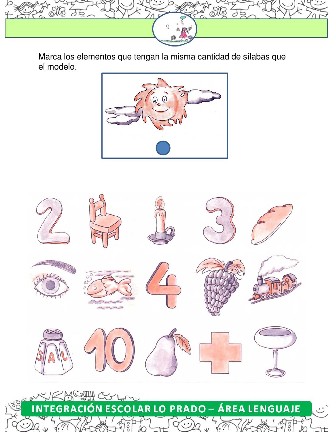 90 FICHAS PARA TRABAJAR LA CONCIENCIA FONOLÓGICA - Imagenes Educativas