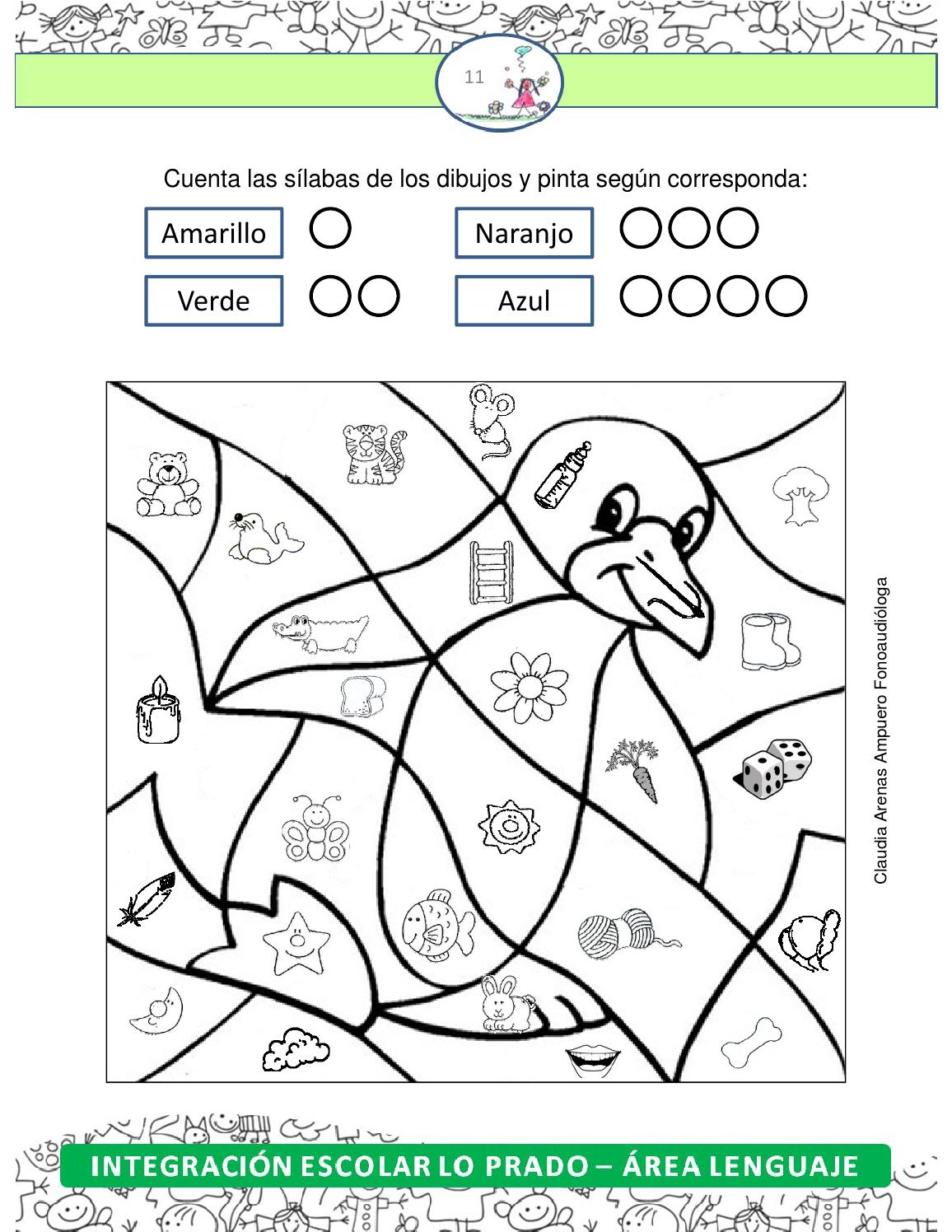 90 FICHAS PARA TRABAJAR LA CONCIENCIA FONOLÓGICA - Imagenes Educativas
