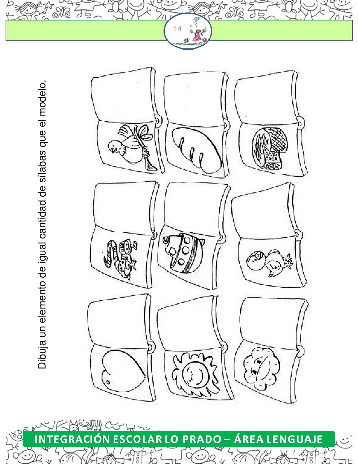 90 FICHAS PARA TRABAJAR LA CONCIENCIA FONOLÓGICA - Imagenes Educativas