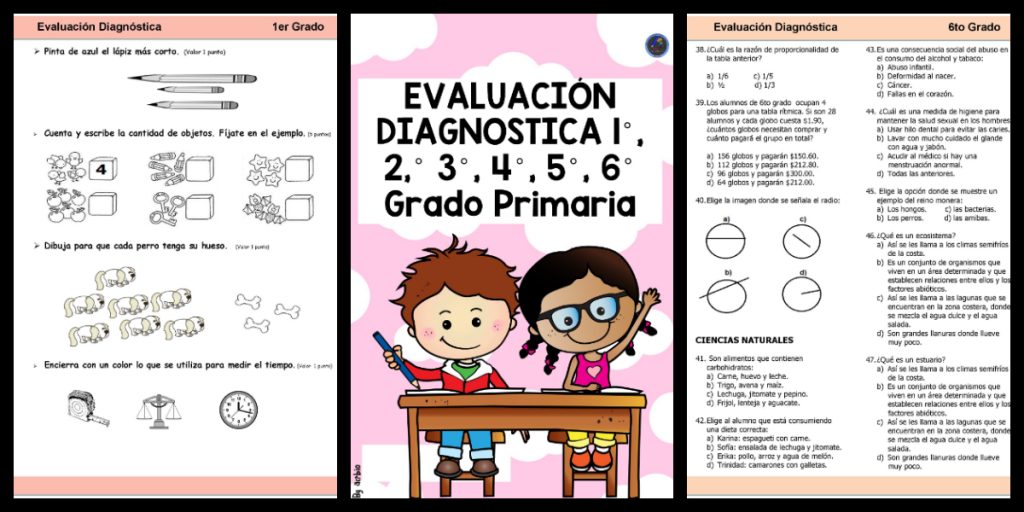 EVALUACIÓN DIAGNOSTICA 1°, 2,° 3°, 4°, 5°, 6° Grado Primaria - Imagenes ...