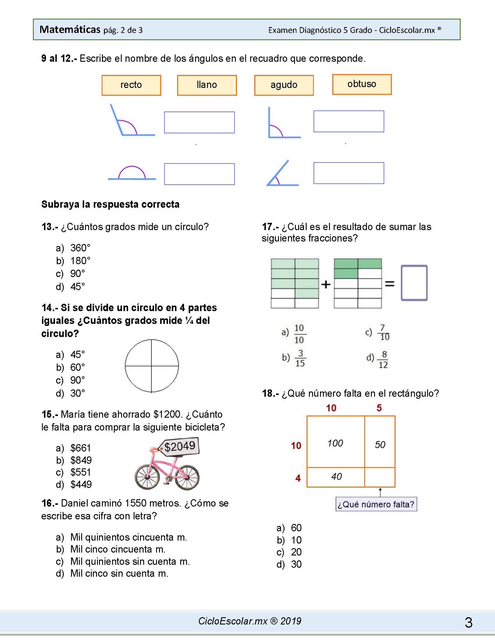 EXAMEN-DIAGNÓSTICO-QUINTO-GRADO-2019-2020_Página_03 - Imagenes Educativas EXAMEN-DIAGNÓSTICO-QUINTO-GRADO-2019-2020_Página_03 - Imagenes Educativas