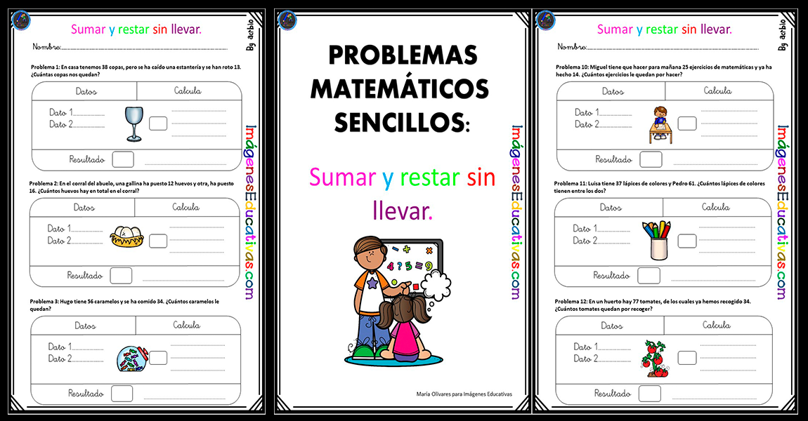 Problemas De Matematicas De Suma Y Resta Para Primer Grado De Primaria - Infoupdate.org