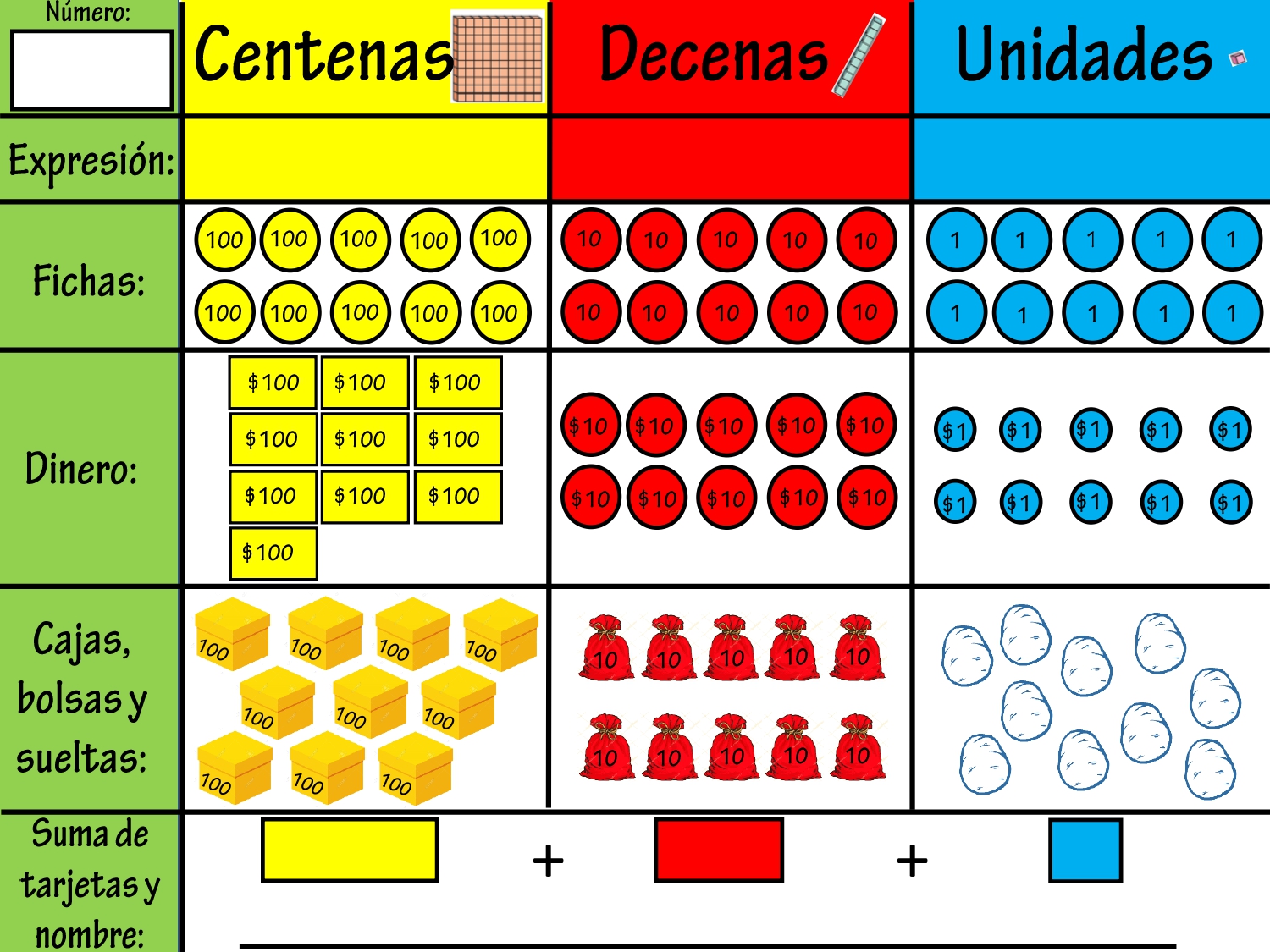 Unidades Decenas Y Centenas Imagenes Educativas