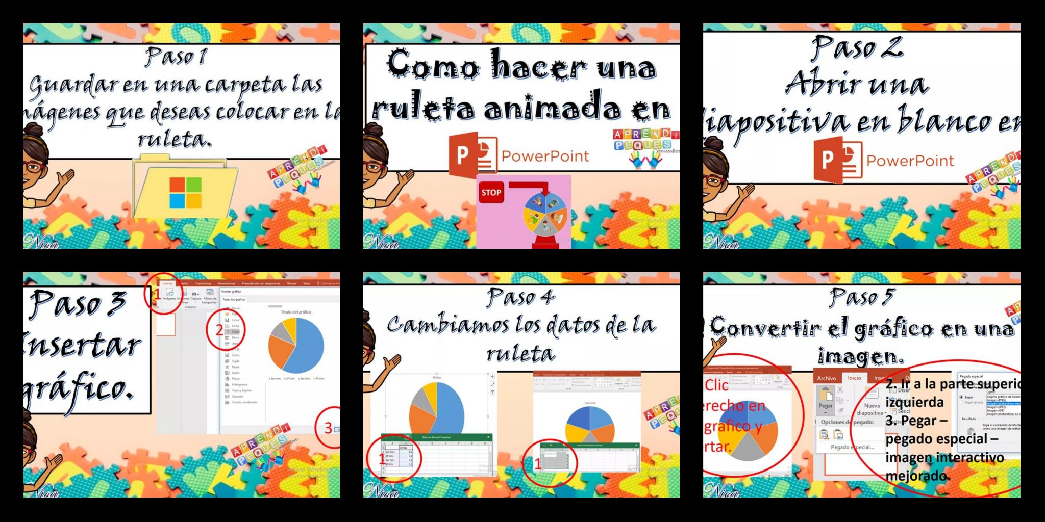 CÓMO HACER UNA RULETA INTERACTIVA EN POWER POINT - Imagenes Educativas
