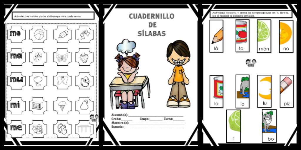 CUADERNILLOS DE SÍLBAS CON ACTIVIDADES PORTADA - Imagenes Educativas