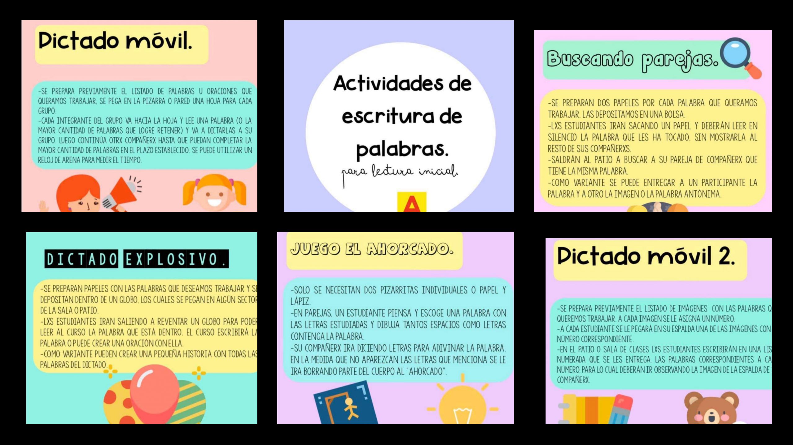 ACTIVIDADES PARA FAVORECER LA ESCRITURA - Imagenes Educativas