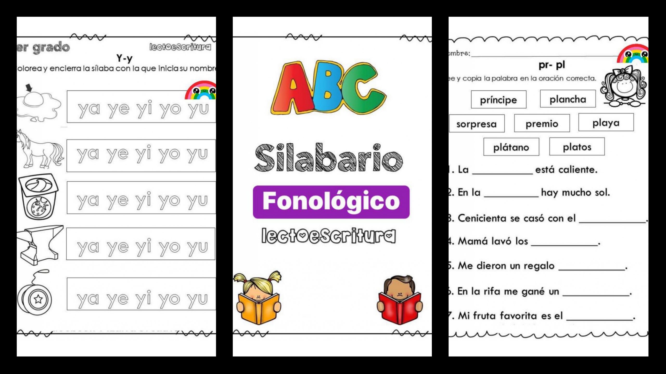 SILABARIO FONOLÓGICO CUADERNO PORTADA - Imagenes Educativas