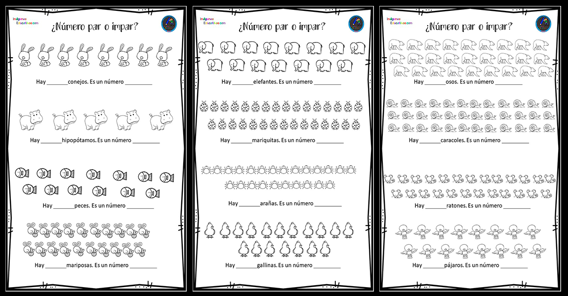 ¿Número par o impar? - Imagenes Educativas