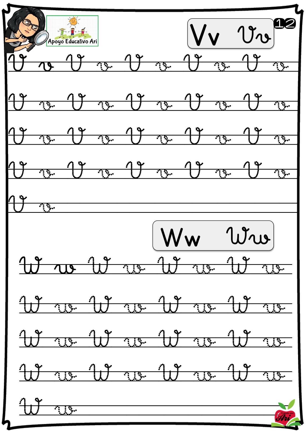 FOLLETO CALIGRAFÍA LETRA CURSIVA - Imagenes Educativas
