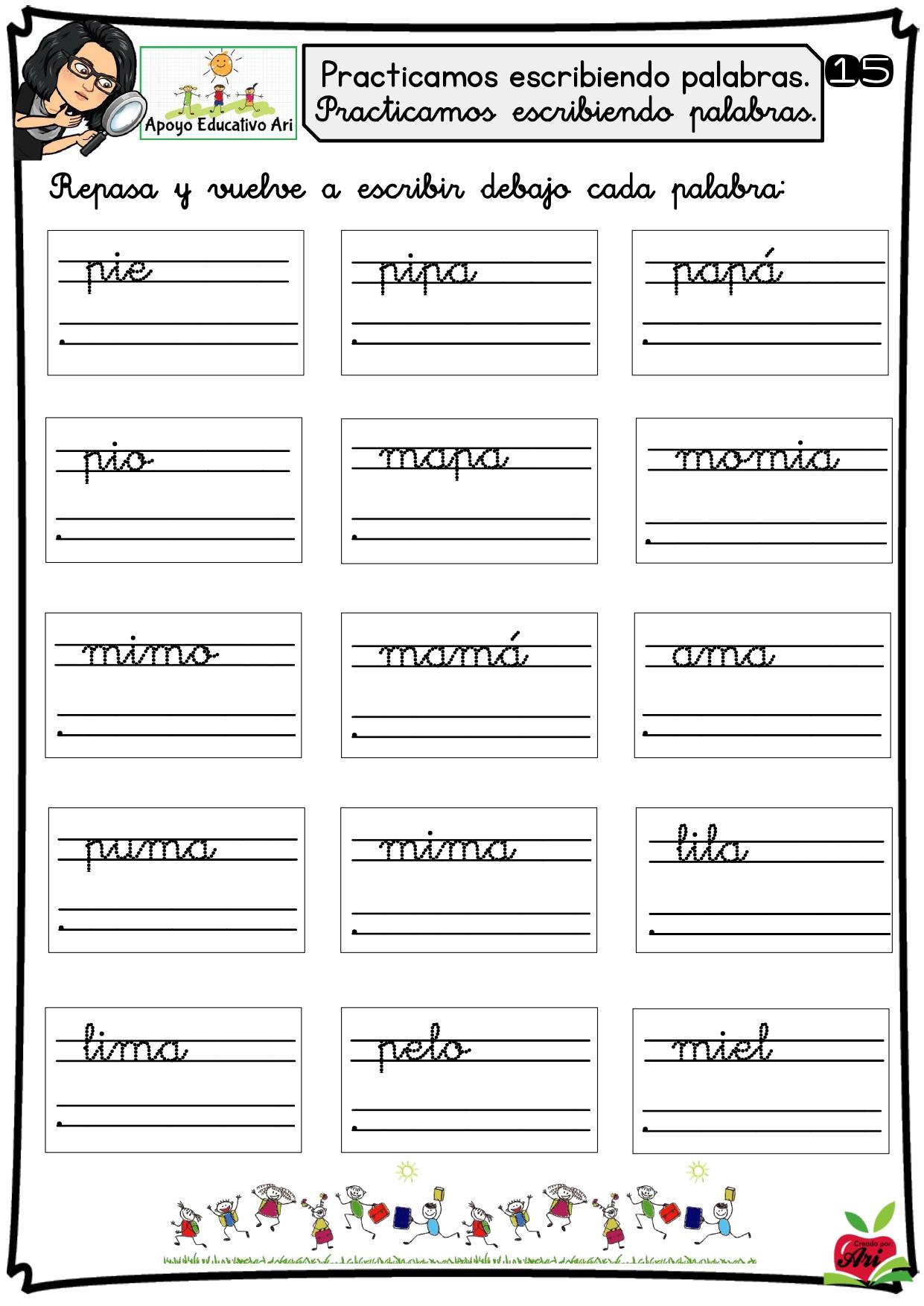 FOLLETO CALIGRAFÍA LETRA CURSIVA - Imagenes Educativas