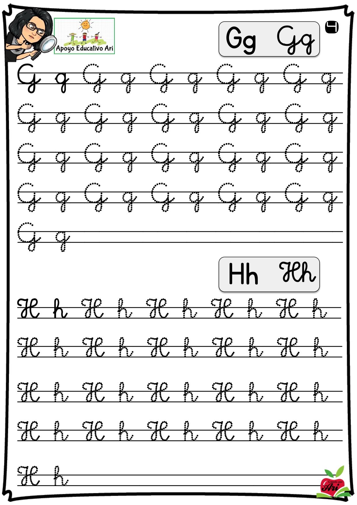 FOLLETO CALIGRAFÍA LETRA CURSIVA - Imagenes Educativas