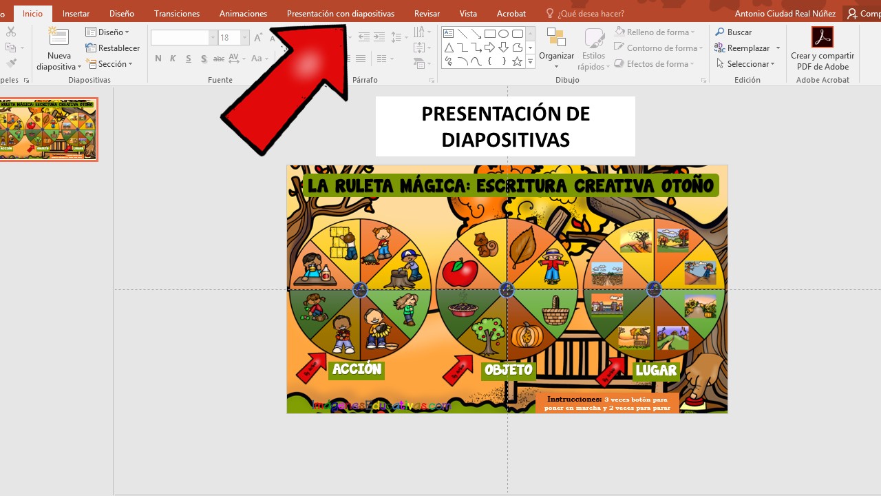 LA RULETA DE LOS CUENTOS MÁGICOS OTOÑO TUTORIAL (1) - Imagenes Educativas