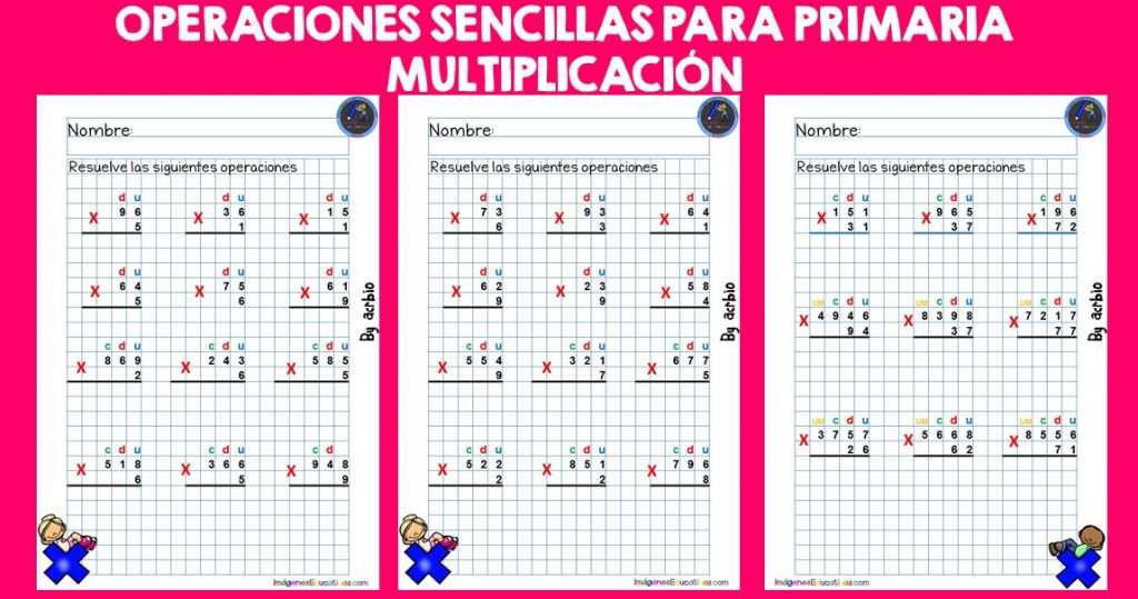 multiplicaciones Archivos - Imagenes Educativas