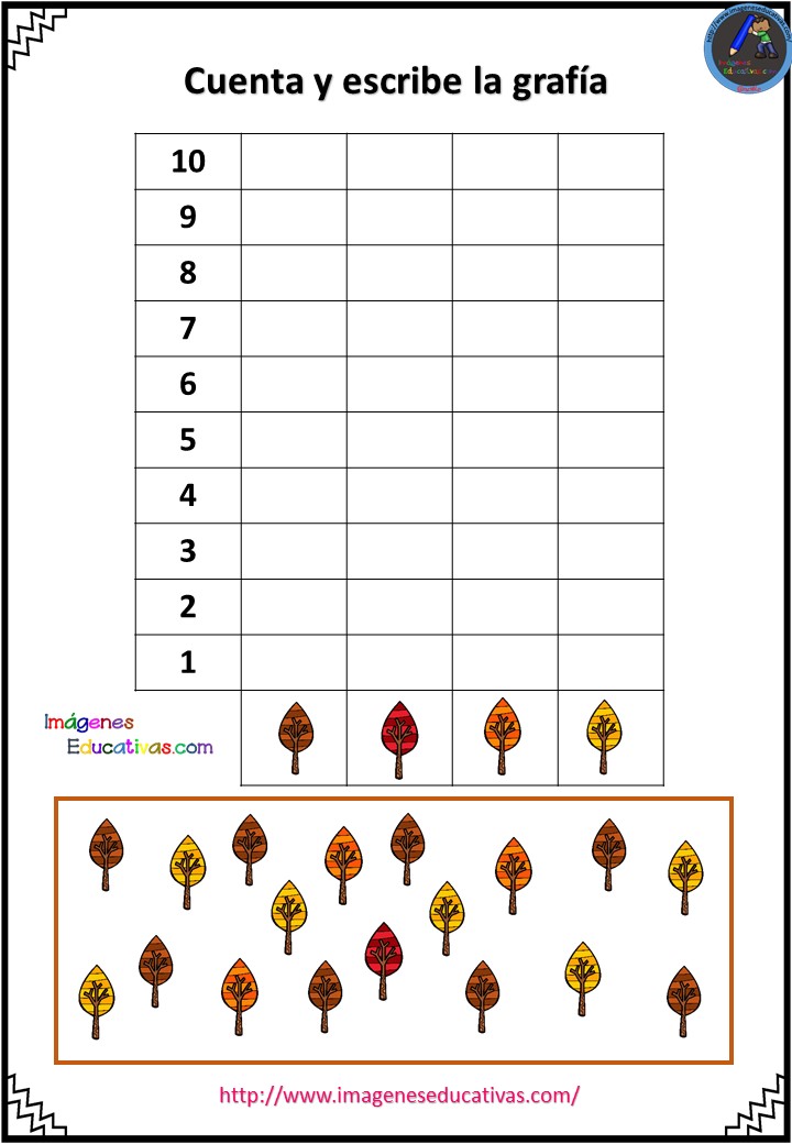 conteo otoño (4) - Imagenes Educativas