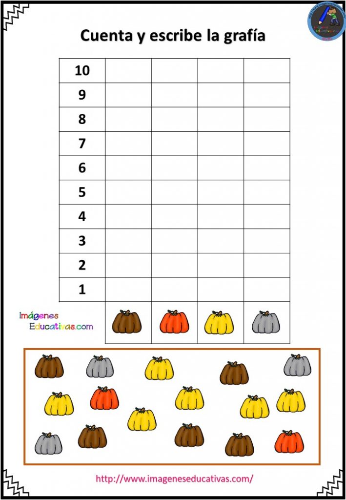conteo otoño (5) - Imagenes Educativas