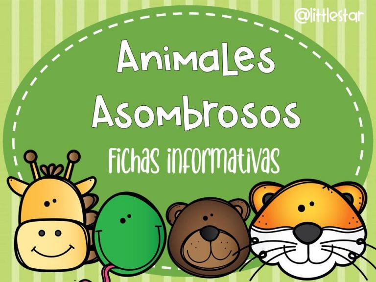 ANIMALES ASOMBROSOS: fichas informativas - Imagenes Educativas