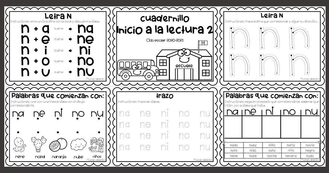 Cuadernillo para inicio a la lectura y escritura 2 - Imagenes Educativas