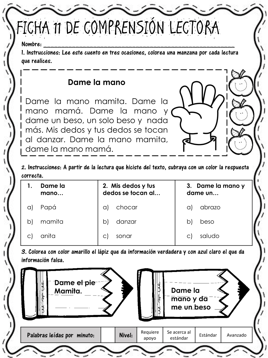 40 Fichas de Comprensión Lectora - Imagenes Educativas
