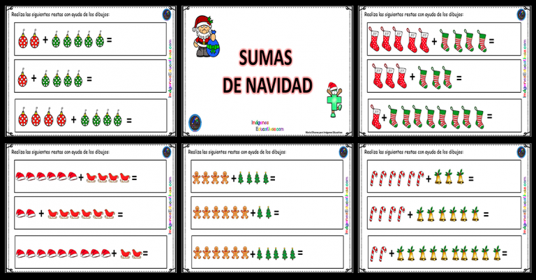 portada sumas navidad - Imagenes Educativas