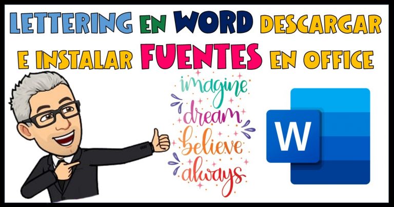 LETTERING EN WORD DESCARGAR E INSTALAR FUENTES EN OFICCE - Imagenes ...