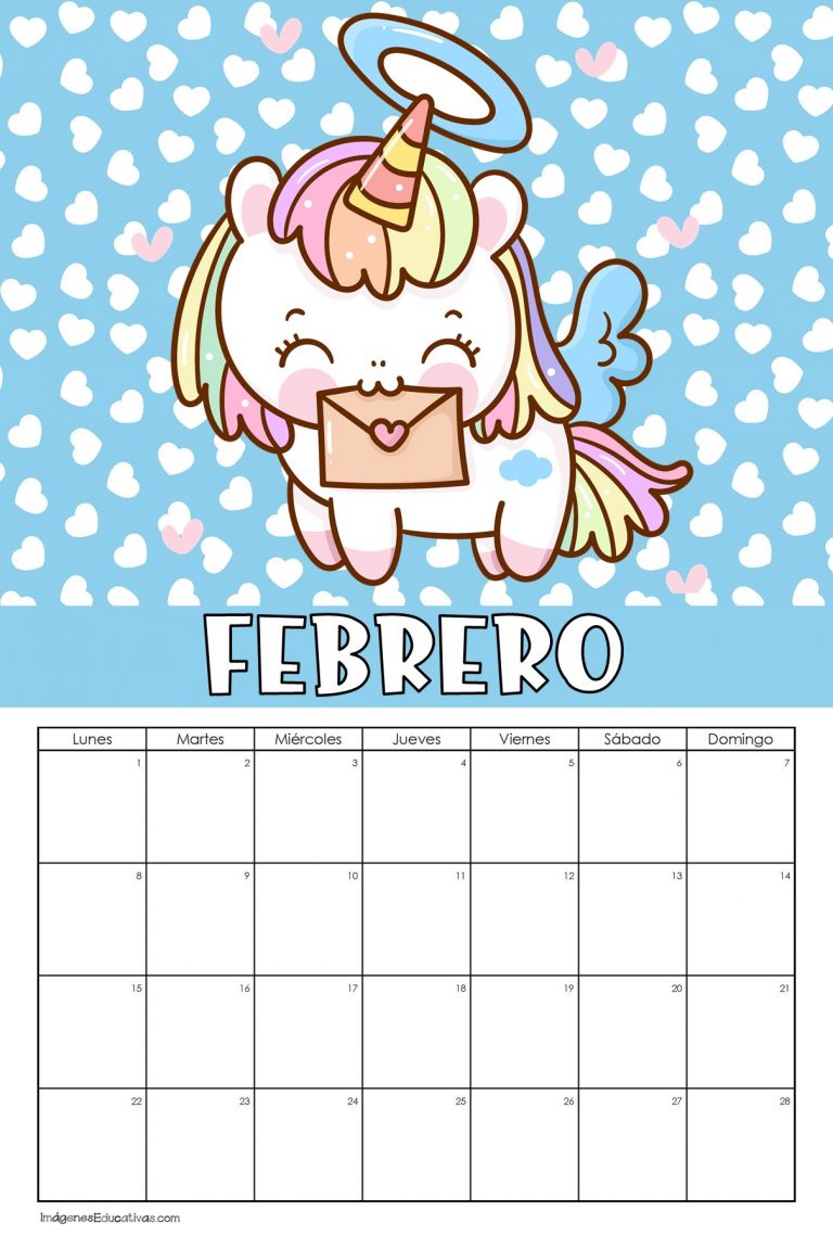 CALENDARIO DE UNICORNIOS 2021 - Imagenes Educativas