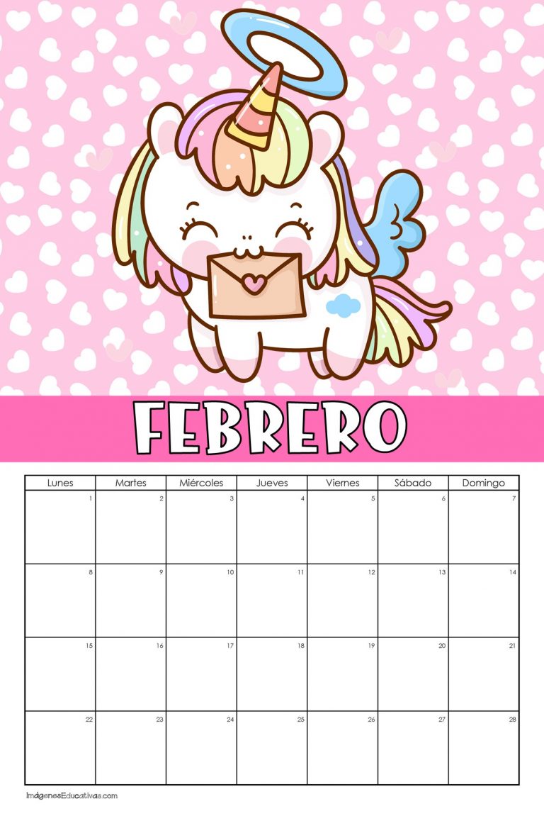 CALENDARIO UNICORNIOS (2) - Imagenes Educativas